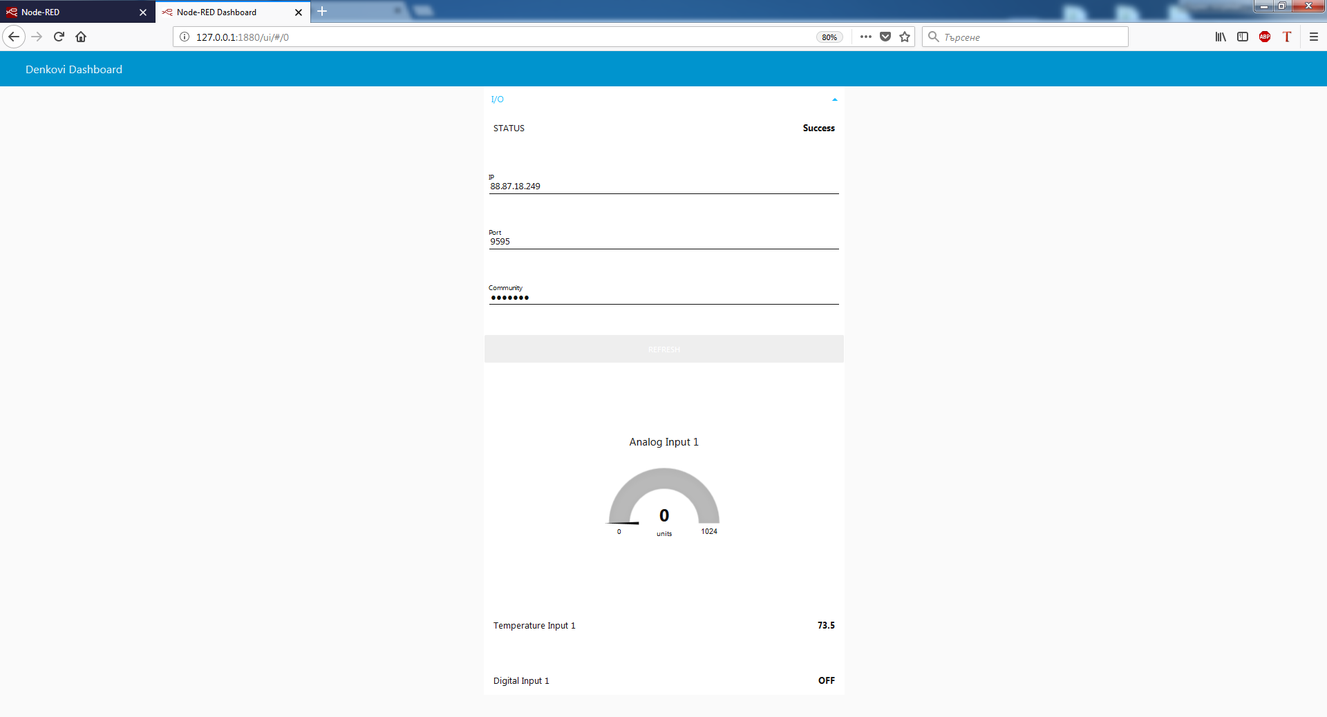 DAE-AN021: Node-RED and Denkovi Modules - Denkovi A E LTD